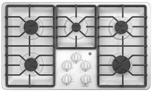 JGP3036DLWW GE 36" Built-In Deep Recessed Gas Cooktop with Sealed ...