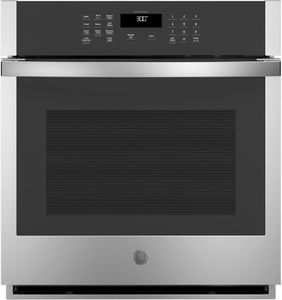 JKS3000SNSS GE 27" Electric Built-In Single Wall Oven with Never Scrub ...