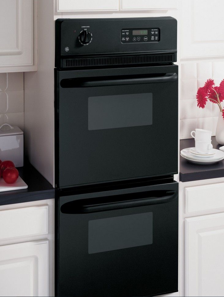JRP28BJBB GE 24" Built-in Double Wall Oven - Black