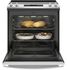 JS645SLSS GE 30" Slide-In Front Control Electric Range with Power Boil ...