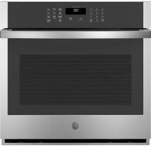 JTS3000SNSS GE 30" Electric Built-In Single Wall Oven with Never Scrub ...