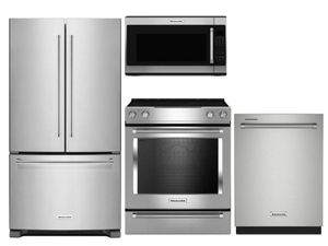 Package K1 - KitchenAid Appliance Package - 4 Piece Appliance Package ...