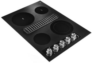 KCED600GBL KitchenAid 30" Electric Downdraft Cooktop with 300 CFM and 3 ...