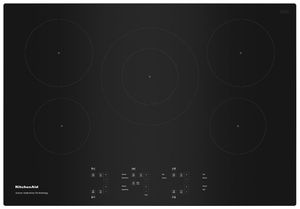 KCIG550JBL KitchenAid 30" Induction Cooktop with 5 Elements - Black