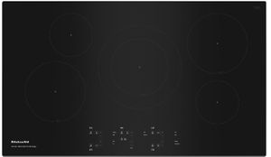 KCIG556JBL KitchenAid 36" Induction Cooktop with 5 Elements - Black