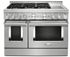 KFGC558JSS KitchenAid 48" Smart Commercial-Style Gas Range with 6 ...