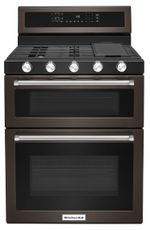 KFGD500EBS KitchenAid 6.0 Cu. Ft. 30" Gas 5 Burner Double Oven ...