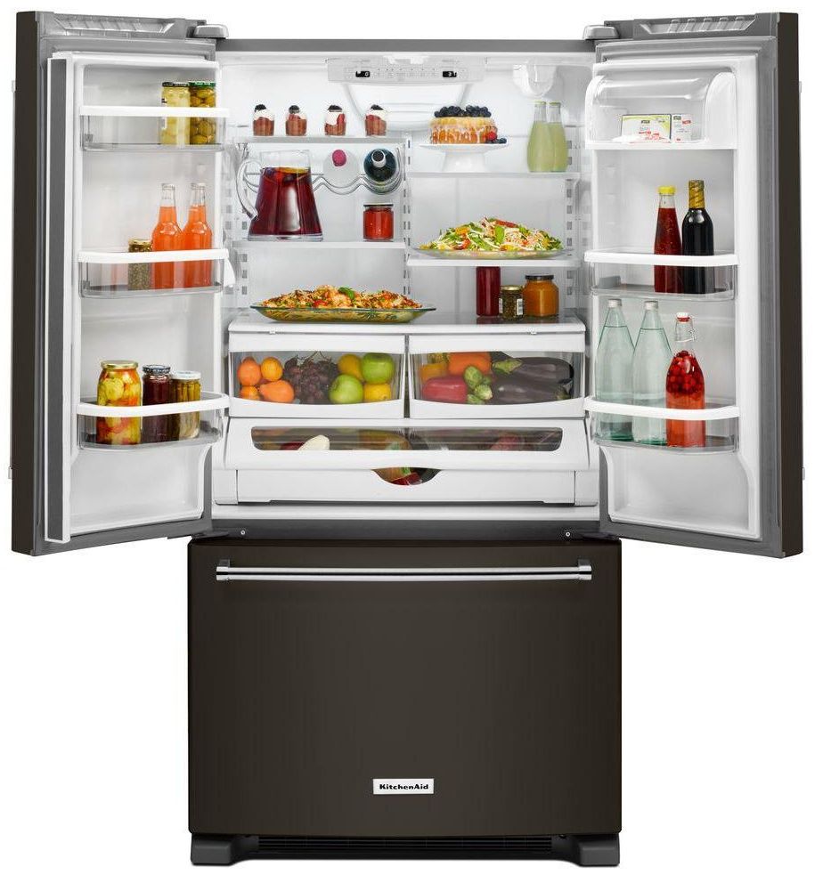 KRFC300EBS KitchenAid 20 cu.ft. 36" Width Counter-Depth French Door ...