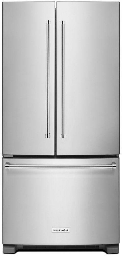 KRFF302ESS KitchenAid 22 Cu. Ft. 33" Width Standard Depth French Door ...
