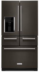 KRMF706EBS KitchenAid 36" Multi-Door Freestanding Refrigerator with ...
