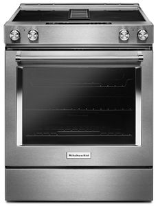 KSEG950ESS KitchenAid 30-Inch 4-Element Electric Downdraft Slide-In ...