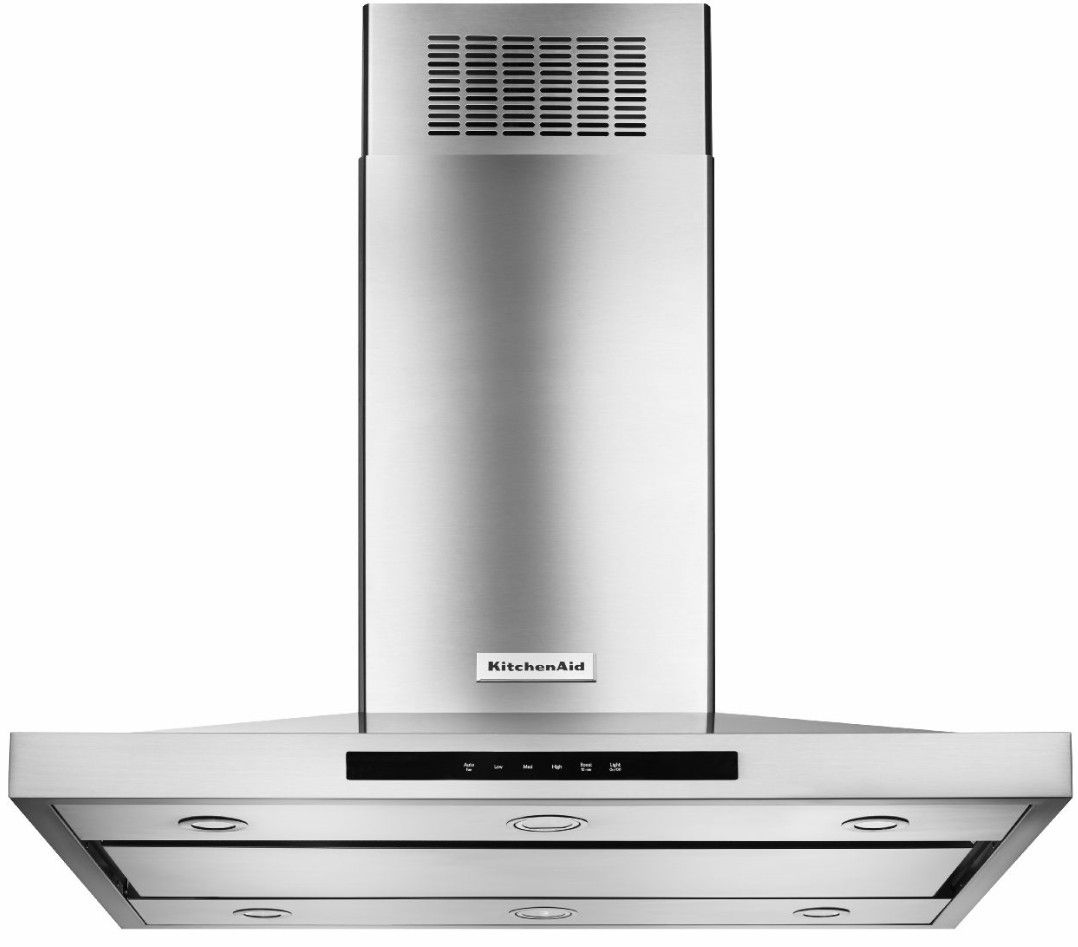 KVIB606DSS KitchenAid 36'' Island-Mount 3-Speed Canopy Hood (600 CFM ...