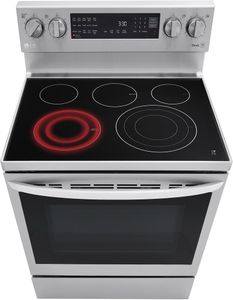 LREL6325F LG 30" 6.3 cu.ft. Wifi Enabled Electric Range with InstaView ...
