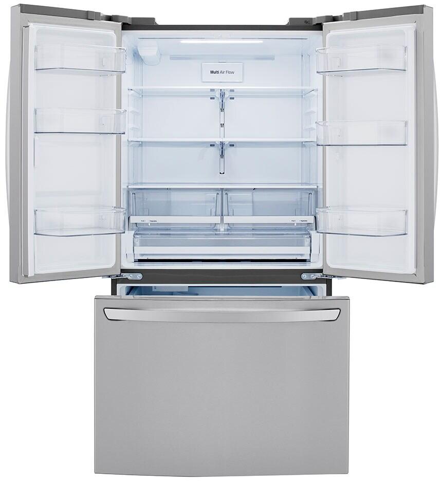 LRFCS29D6S LG 36" 29 cu.ft. 3 Door French Door Refrigerator - Stainless ...