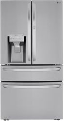 LRMDS3006S LG 36" 30 cu.ft. 4 Door French Door Refrigerator with Craft ...
