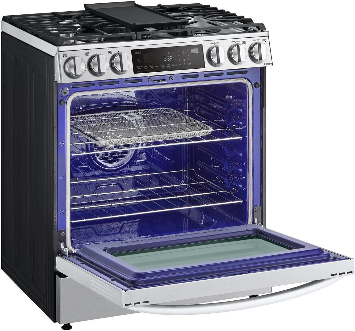 LSDL6336F 30" 6.3 Smart WiFi Enabled Probake Convection Duel Fuel Slide ...