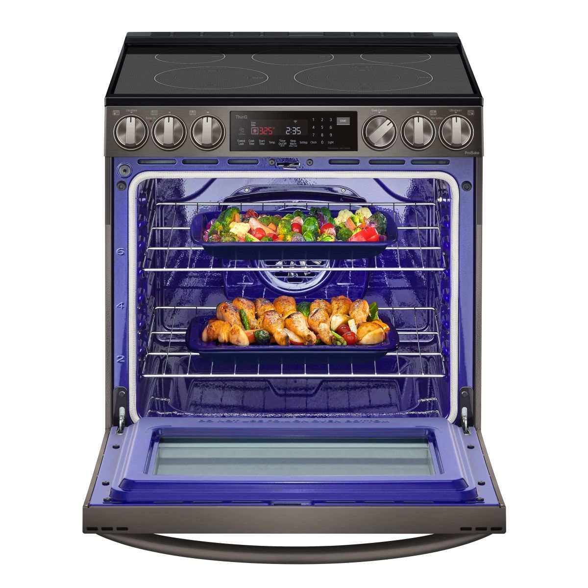 LSEL6337D LG 30" Electric Slide-in Range 6.3 cu.ft with Air Fry ProBake ...