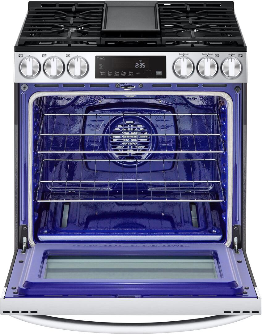 LSGL5833F LG 30" Smart Gas Slide In Range with Air Fry - PrintProof ...