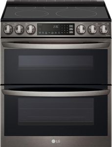 LTEL7337D LG 30" Smart WiFi Enabled Electric Double Oven Slide-In Range ...