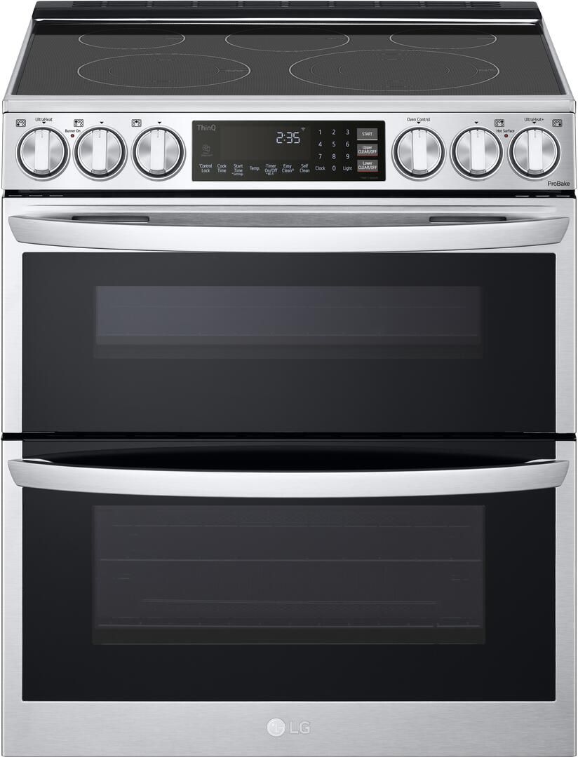 LTEL7337F LG 30" Smart WiFi Enabled Electric Double Oven Slide-In Range ...