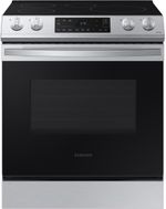 NE63B8211SS Samsung 30" Front Control WiFi Enabled Slide-In Induction ...