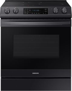 NE63B8611SG Samsung 30" Front Control WiFi Enabled Slide-In Induction ...