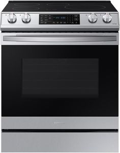NE63B8611SS Samsung 30" Front Control WiFi Enabled Slide-In Induction ...