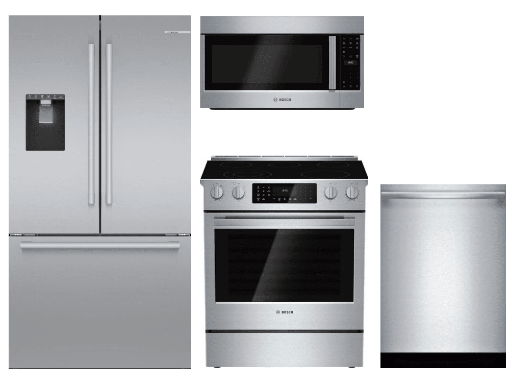 Package B1 - Bosch Appliance - 4 Piece Appliance Package with Electric ...
