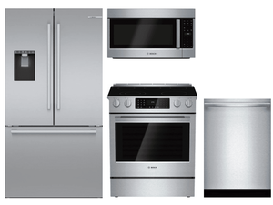 Package B1 - Bosch Appliance - 4 Piece Appliance Package with Electric ...