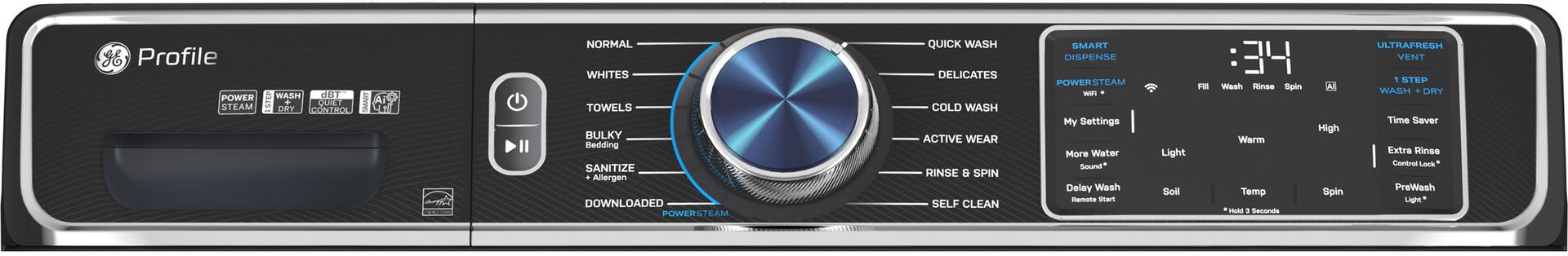 PFW950SPTDS GE Profile 28" 5.3 cu ft Smart Front Load Washer with ...