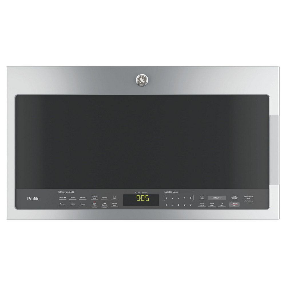 PVM9005SJSS GE Profile 30" 2.1 Cu. Ft. Over-the-Range Sensor Microwave ...