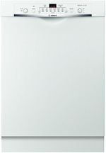 SHE3AR72UC Bosch Ascenta Series 24" Recessed Handle Dishwasher - White