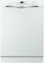 SHE3AR72UC Bosch Ascenta Series 24" Recessed Handle Dishwasher - White