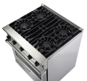 VGIC53024BSS Viking Professional 5 Series 30" Gas Range with VariSimmer ...