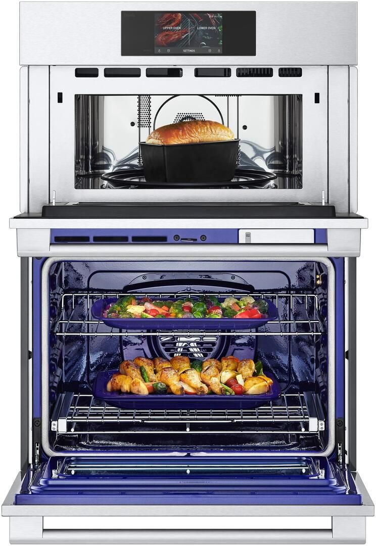 WCES6428F LG Studio 30" 6.4 cu ft Smart Combination Double Wall Oven ...