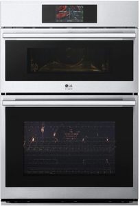 WCES6428F LG Studio 30" 6.4 cu ft Smart Combination Double Wall Oven ...