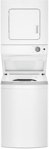 WET4024HW Whirlpool 24" Stacked Laundry Center Washer + Electric Dryer ...