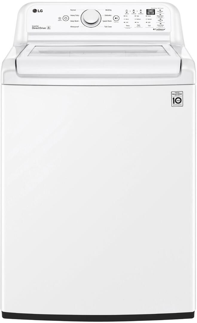 WT7005CW LG 27" 4.3 cu ft Mega Capacity Top Load Washer with 4-Way ...