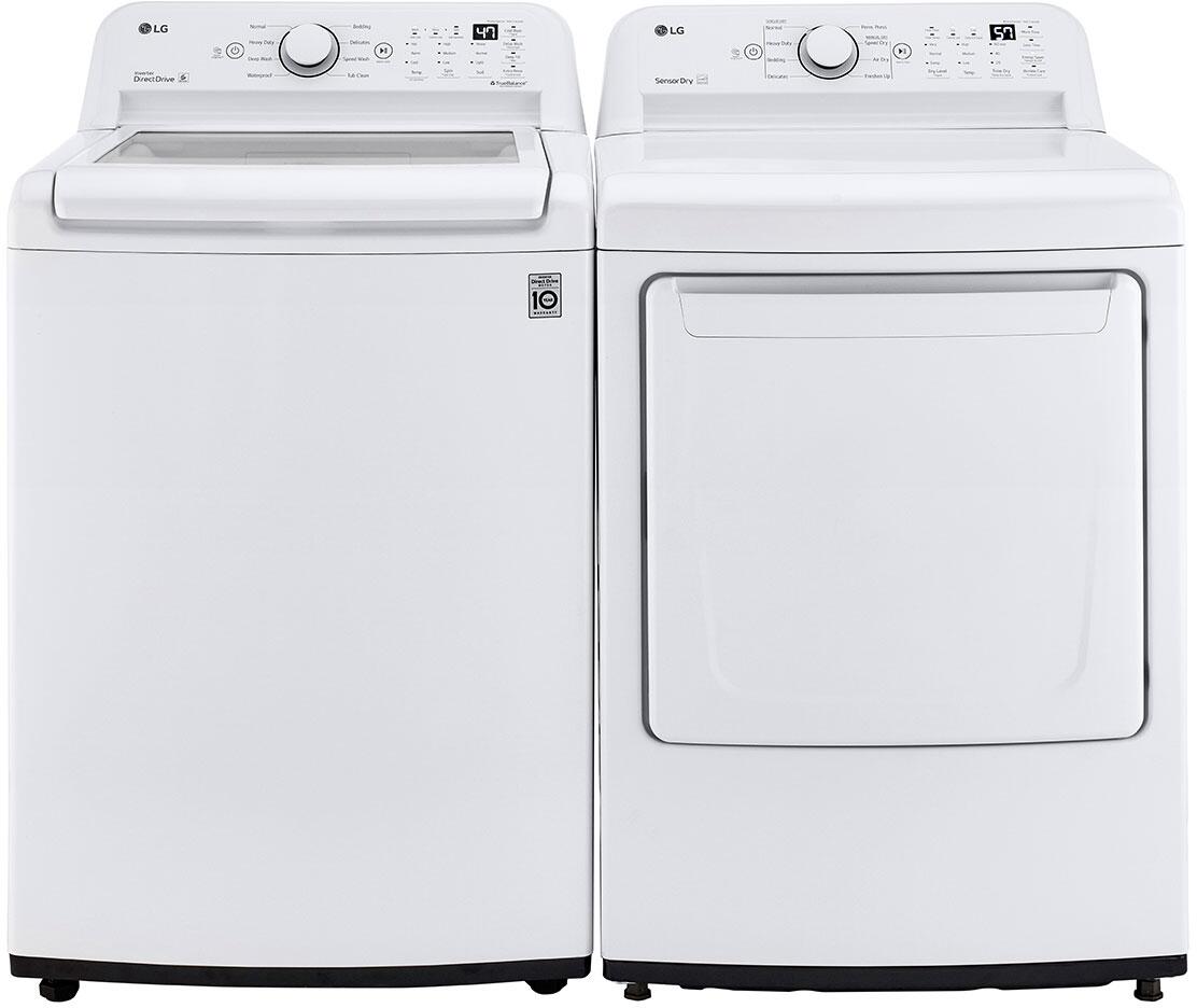 WT7005CW LG 27" 4.3 cu ft Mega Capacity Top Load Washer with 4-Way ...