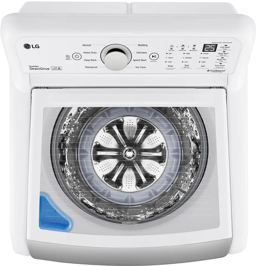 WT7150CW LG 5.0 cu.ft. Ultra Large Capacity Top Load Washer - White