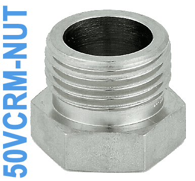 3/8" and 1/2" Male VCR Style Nut (50VCRM-NUT)