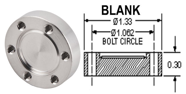 1.33" OD Conflat Blank (133-000-T)
