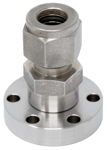 133xSWG-38 1.33" OD Conflat Flange to 3/8" Swagelok