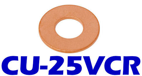 1/4" VCR Copper Gasket (CU-25VCR)