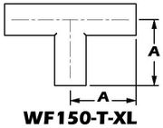 1.50" Tube OD TEE Body, Longest (WF150-T-XL)