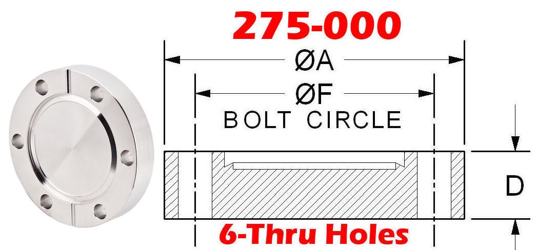 2.75" OD Conflat BLANK (275-000)