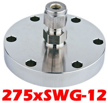 2.75" OD Conflat Flange to 1/8" Swagelok (275xSWG-12)