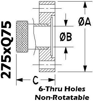 2.75" OD Conflat to 0.75" Quick Coupling (275xQ75)