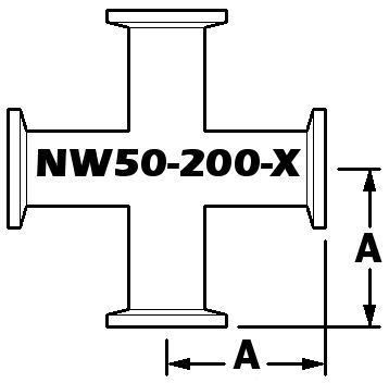 4-Way Cross - NW50 (NW50-200-X)