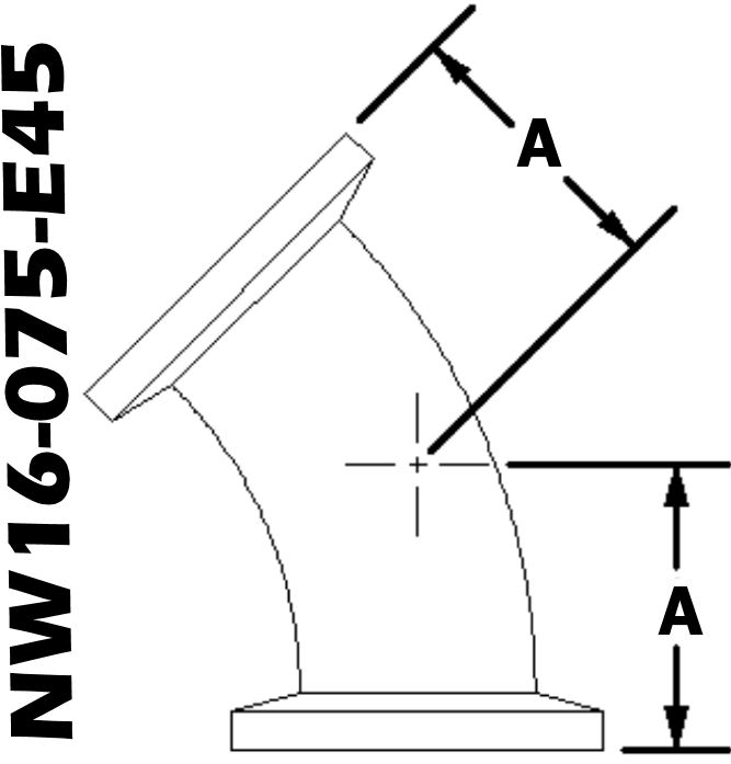 45 Degree Elbow, NW16 (NW16-075-E45)
